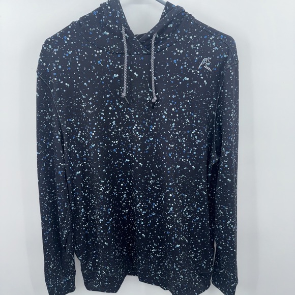 Rhoback | Shirts | Rhoback Hoodie Men Medium Navy Blue Bootleg Paint ...